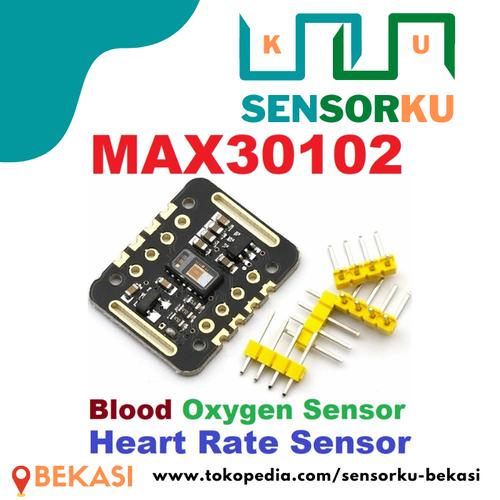 Jual MAX30102 Gold Heart Rate Sensor Oxygen Blood Oximeter Modul - Kota ...