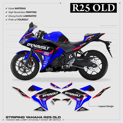 Jual STICKER DECAL YAMAHA R25 OLD / YZF R25 / STIKER STRIPING YAMAHA ...