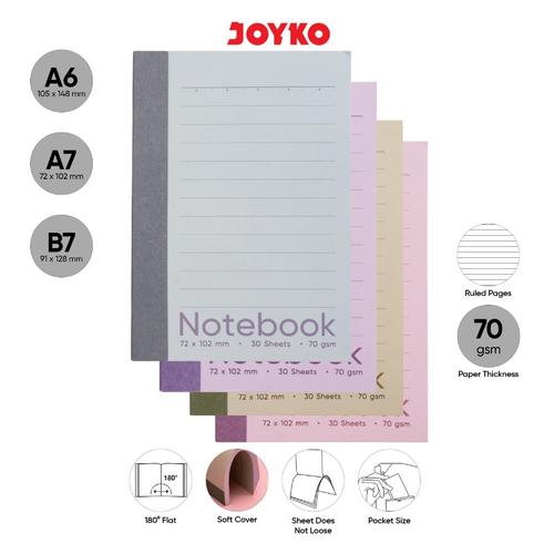 Promo Buku Tulis Catatan Bergaris Ruled Notebook Joyko NB-733 - B7 - Jakarta Barat - ATK Pasar ...