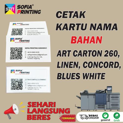 Jual Cetak / Print Kartu Nama | Print Name Card Murah | 1 Sisi / 2 Sisi - Art Carton 260, 1 Sisi ...