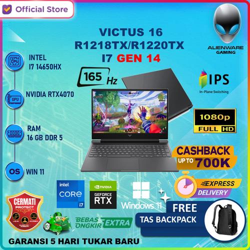 Promo HP VICTUS 16 i7 14650HX RTX4070 8GB/ 16GB 1TB W11 OHS 16.1" FHD ...