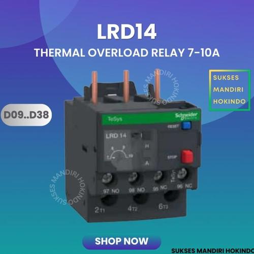 Jual LRD14 LRD 14 THERMAL OVERLOAD RELAY SCHNEIDER TESYS ORIGINAL SNI ...