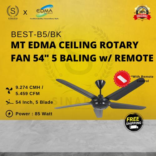 Promo MT EDMA BEST B5 CEILING ROTARY FAN + REMOTE KIPAS ANGIN GANTUNG ...
