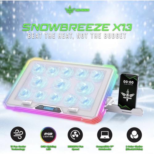 Jual NYK X13 Snowbreeze Cooler Laptop 13 fan Cooling Pad for Notebook ...