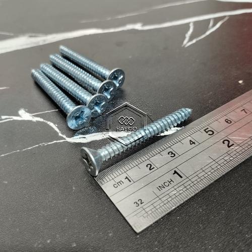 Jual SEKRUP SKRUP FH FAB F+AB TAPPING 12X2 PANJANG 5CM TAPING SCREW 12 ...