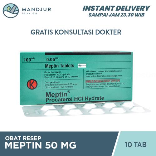 Jual Meptin 50 mcg 10 Tablet / Obat Asma - Jakarta Pusat - Apotek ...