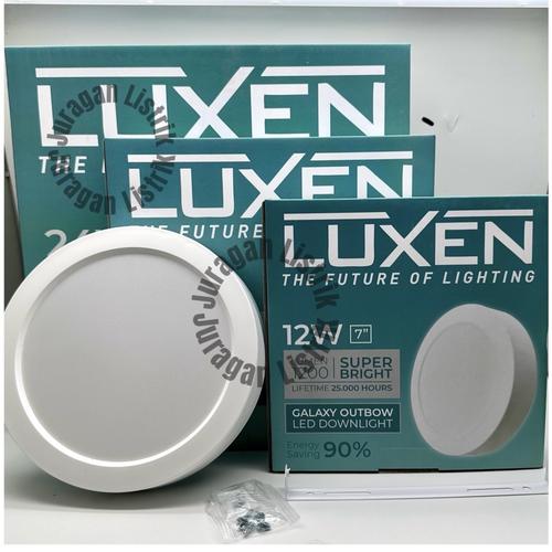 Jual LAMPU LED PANEL BULAT LUXEN 12W OUTBOW TIPE GALAXY - Putih ...