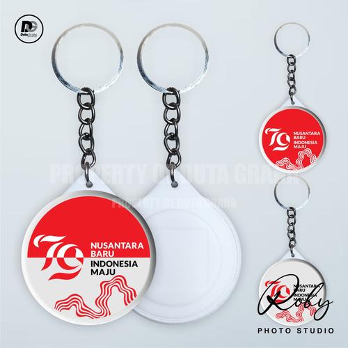 Jual [PIN KEYRING PRESS] HUT KEMERDEKAAN RI Pin Gantungan Kunci HUT RI ...