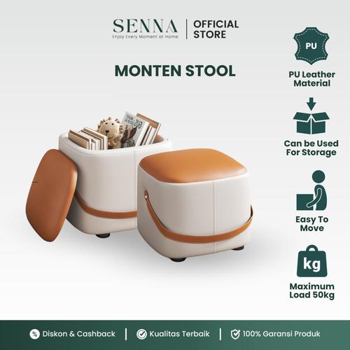 Jual SENNA Storage Bangku Multifungsi Stool box minimalis MONTEN Bangku ...