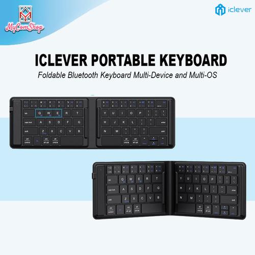 Jual ICLEVER KEYBOARD FOLDABLE BLUETOOTH MULTI DEVICE OS ULTRA SLIM ...