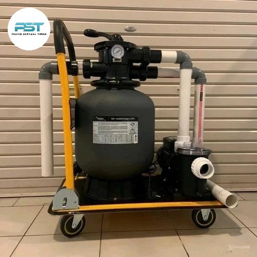 Jual Paket Pompa Kolam Renang 1Hp Set Troli Mesin Vacuum Kolam Renang ...