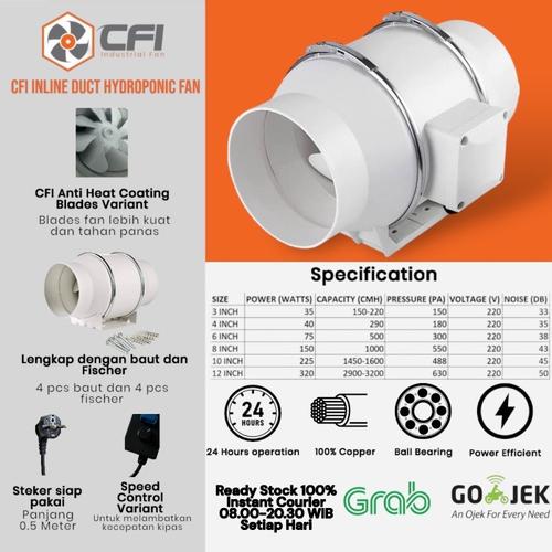 Jual 3"/4"/6"/8"/10"/12" Inch CFI Water Resistant Reinforced Blade ...