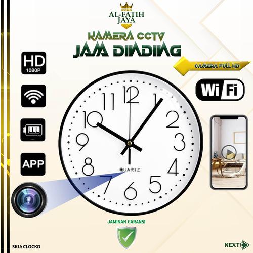 Promo IP Kamera Pengintai Cctv WiFi Bentuk Jam Dinding Spy Cam Hidden ...