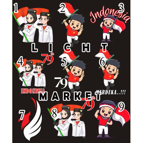 Jual Sablon DTF Setrika Custom Kemerdekaan Sticker Sablon Setrika ...