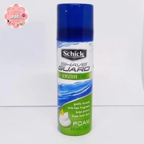 Jual SCHICK Shave Guard Sensitive Lime Foam-60ml Shaving Foam Krim ...