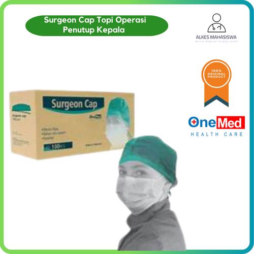 Jual Surgeon Cap Topi Operasi Dokter Perawat Penutup Kepala Onemed ...