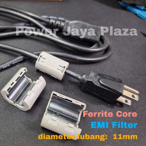 Jual Toroid Ferit Klem kabel EMI Filter diameter lubang 11mm Ferrite ...