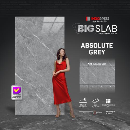 Jual Absolute Grey - INDOGRESS Big Slab - 120x240 - Jakarta Pusat ...