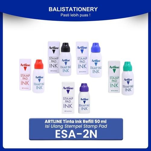 Promo Tinta Stempel / Tinta Stamp Pad Artline ESA-2N 50ml - Hijau ...
