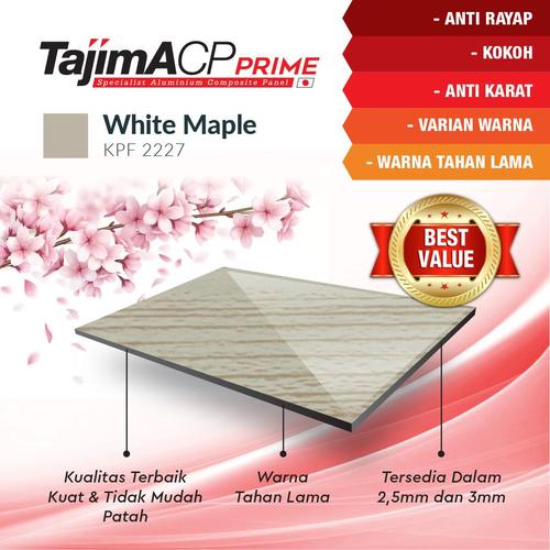 Promo ACP TAJIMA White Maple 3mm Indoor aluminium composite panel ...