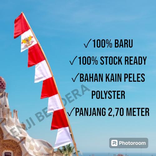 Jual umbul umbul/bendera umbul umbul 6 daun mata - merah putih - Kab. Garut - DISTRIBUTOR ...