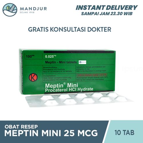 Jual Meptin Mini 25 mcg 10 Tablet / Obat Asma - Jakarta Pusat - Apotek ...