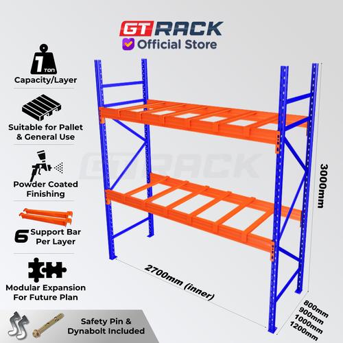 Promo RAK PALET 1 TON AYORACK AI10-2730S W8 TINGGI 3 METER - RAK GUDANG ...