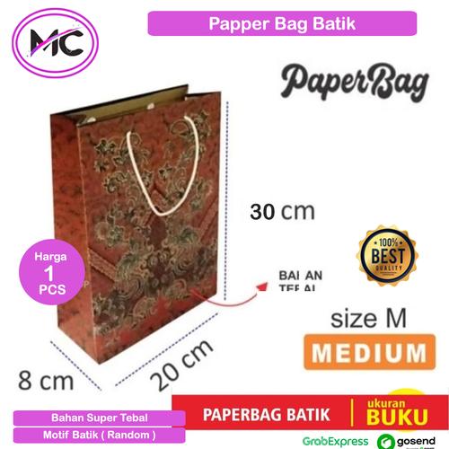 Jual Papper Bag Batik Tas Shopping Papperbag Motif Polos Eco Friendly ...