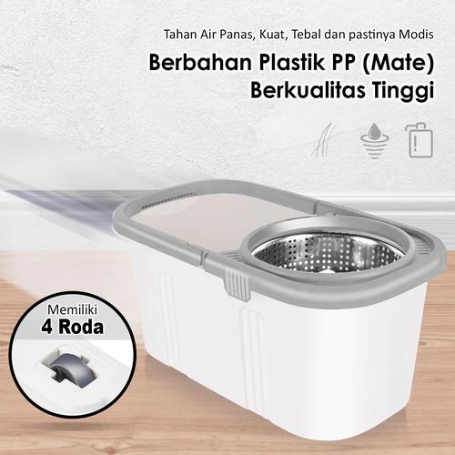 Jual PROMO!! Alat Pel Lantai dengan Ember 2 in 1 Putar Peras Otomatis ...