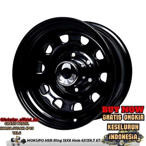 Jual jual velg mobil hsr mokupo kaleng daytona R15 pcd 6x139,7 cocok untuk mobil Grand Fortuner ...