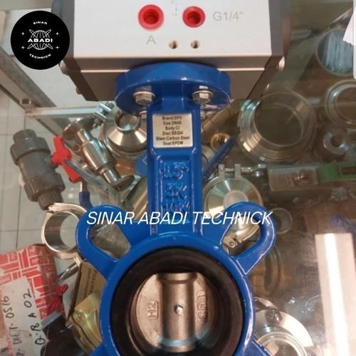 Jual BUTTERFLY VALVE PNEUMATIC ACTUATOR 4" INCH / BUTTERFLY VALVE DN 100 - Jakarta Barat - Sinar ...
