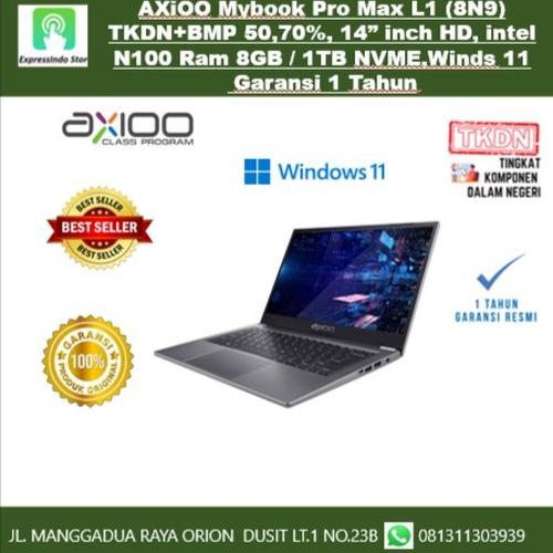 Jual AXiOO Mybook Pro Max L1 (8N9) TKDN+BMP 50,70%, 14” inch HD, intel ...