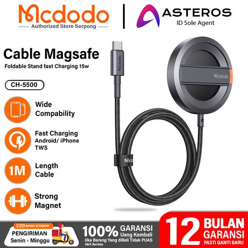 Jual MCDODO Magsafe Charger Wireless Fast Charging 15W Universal with ...