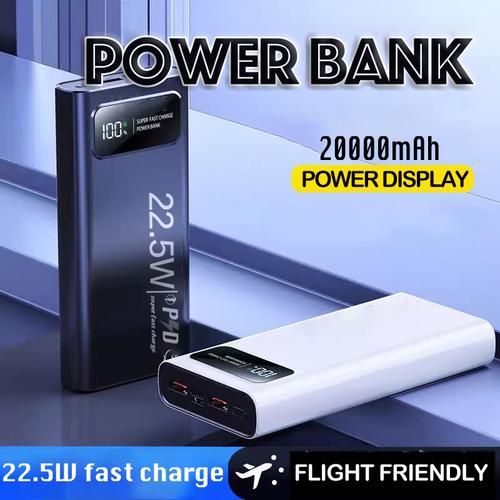 Jual Power bank 20000mAh LED Display Portable Power Bank Daya Pengisian ...