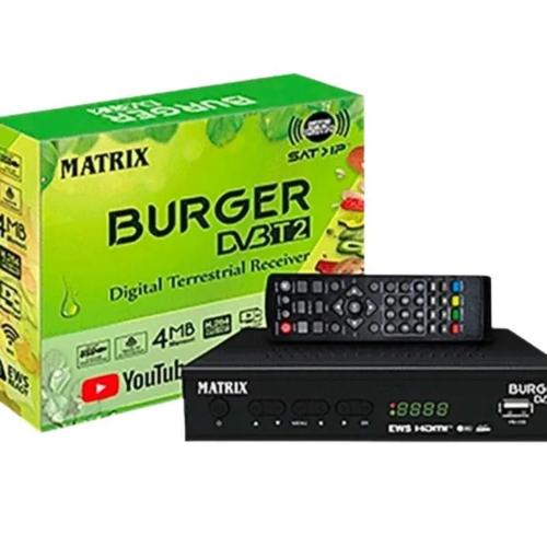 Jual Set Top Box TV Digital Matrix Burger Hijau STB DVB T2 HD EWS - STB+HDMI+Dongle - Jakarta ...