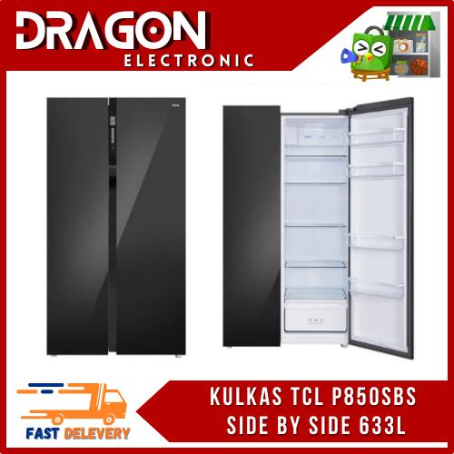 Jual TCL P850SBS KULKAS SIDE BY SIDE 2 PINTU 657 LITER DOOR ALARM ...