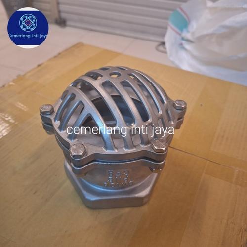 Jual Foot Valve Stainless SS304 Drat 2 1/2" inch / Foot Valve Stainless ...