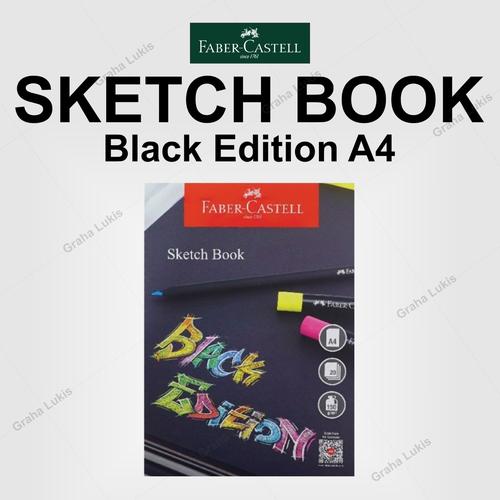 Jual Faber Castell BLACK EDITION SKETCHBOOK A4 / Buku Gambar Black ...
