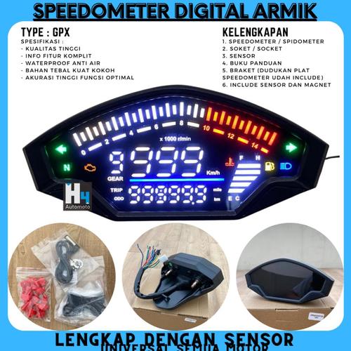 Jual Speedometer - Spidometer Digital Koso Speedometer Digital Gpx ...