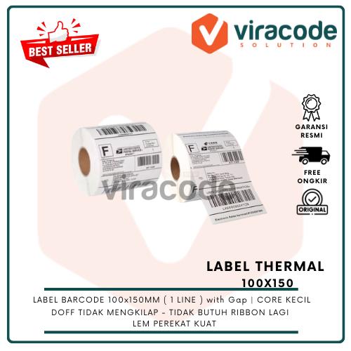 Jual LABEL BARCODE 100 x 100 mm KERTAS STICKER LABEL THERMAL 100x100 mm ...