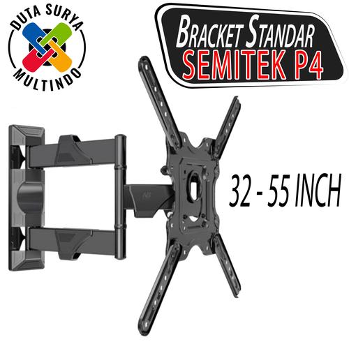 Promo bracket braket breket tv swivel semitek P4 untuk 32 40 42 43 49 ...
