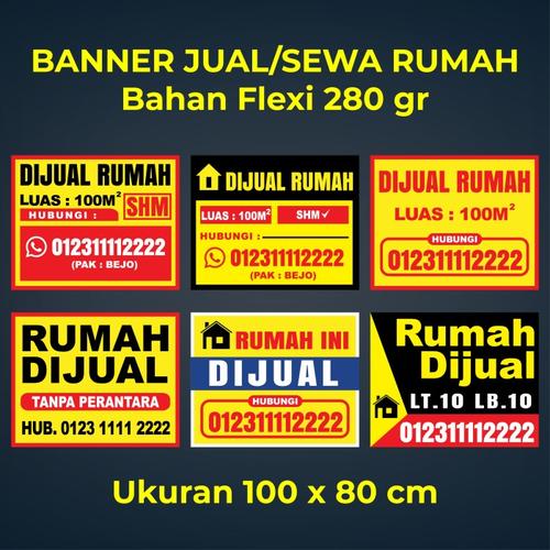 Jual CETAK BANNER / SPANDUK RUMAH CUSTOM SIZE - Jakarta Selatan - Rumah ...