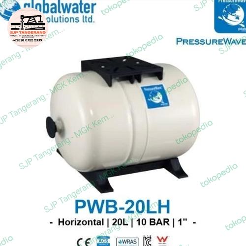 Jual PRESSURE TANK GWS PWB-20 LH MODEL HORIZONTAL 20 LITER 10 BAR DRAT ...