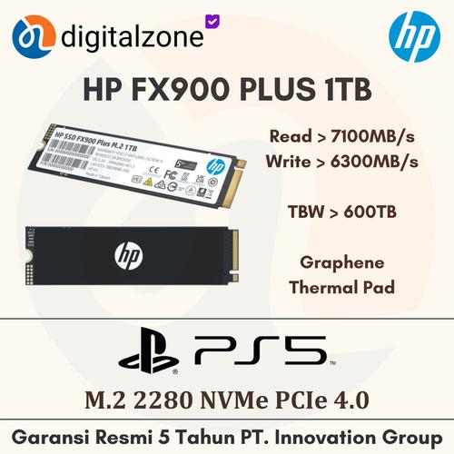 Jual SSD HP FX900 PLUS 1TB NVMe SSD PS5 NVMe HP 1TB PS5 - Garansi Resmi ...