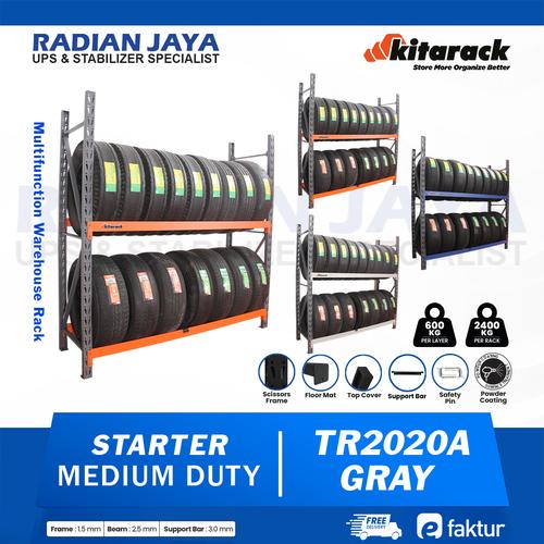 Promo KITARACK 6TR2020 Tire Rack Rak Ban Motor Mobil 600KG Rak Besi ...