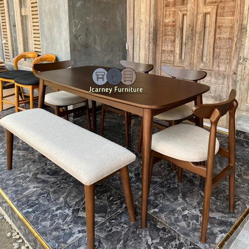 Promo dining table set bench/dining set minimalis modern/dining set ...