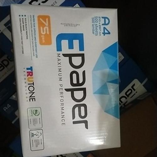 Jual kertas HVS A4 75 gsm /Epaper 75 g / kertas fotocopy murah E-paper ...