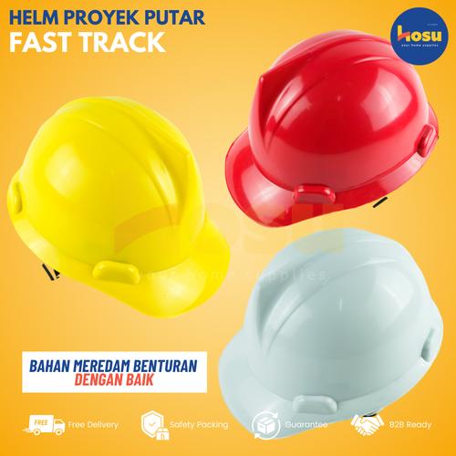 Promo Helm Proyek Safety Fastrack Kuning Helm Kerja + Pelindung Dagu ...