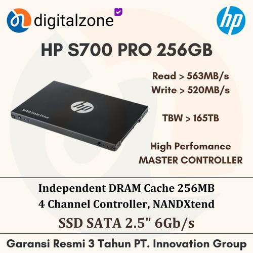 Jual SSD SATA DRAM Cache 256GB HP S700 PRO SSD SATA 256GB HP S700 PRO ...