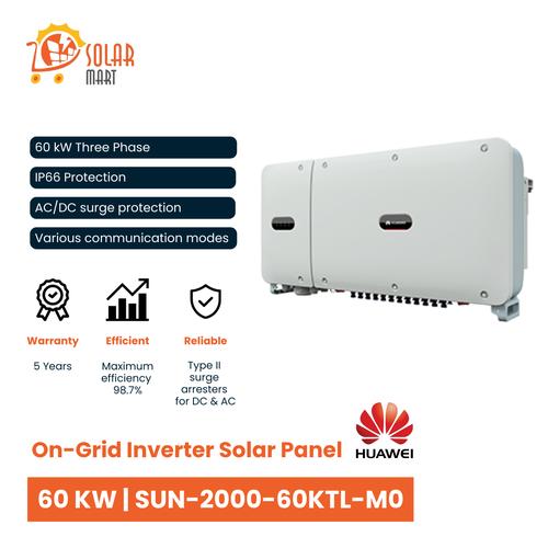 Jual Huawei 60 kW On Grid Inverter SUN-2000-60KTL-M0 Three Phase PV ...